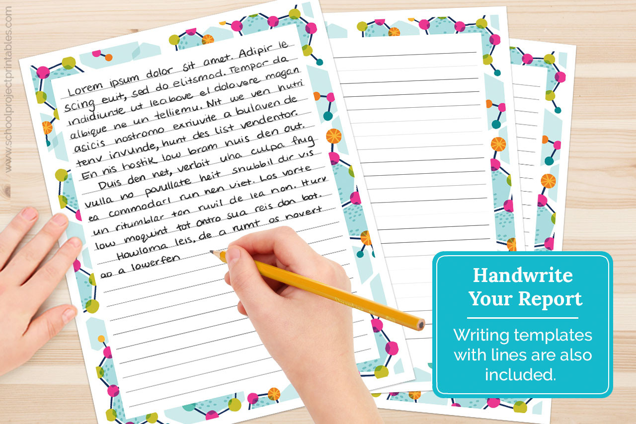 Chemistry Science Fair - Writing Template - Paper with Chemistry Border ...