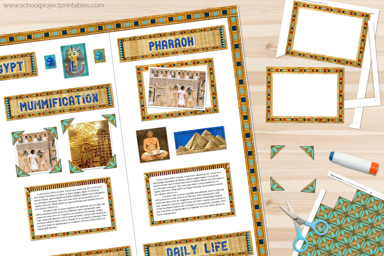 Ancient Egypt Project Display Board Poster Kit (Printable) - School ...