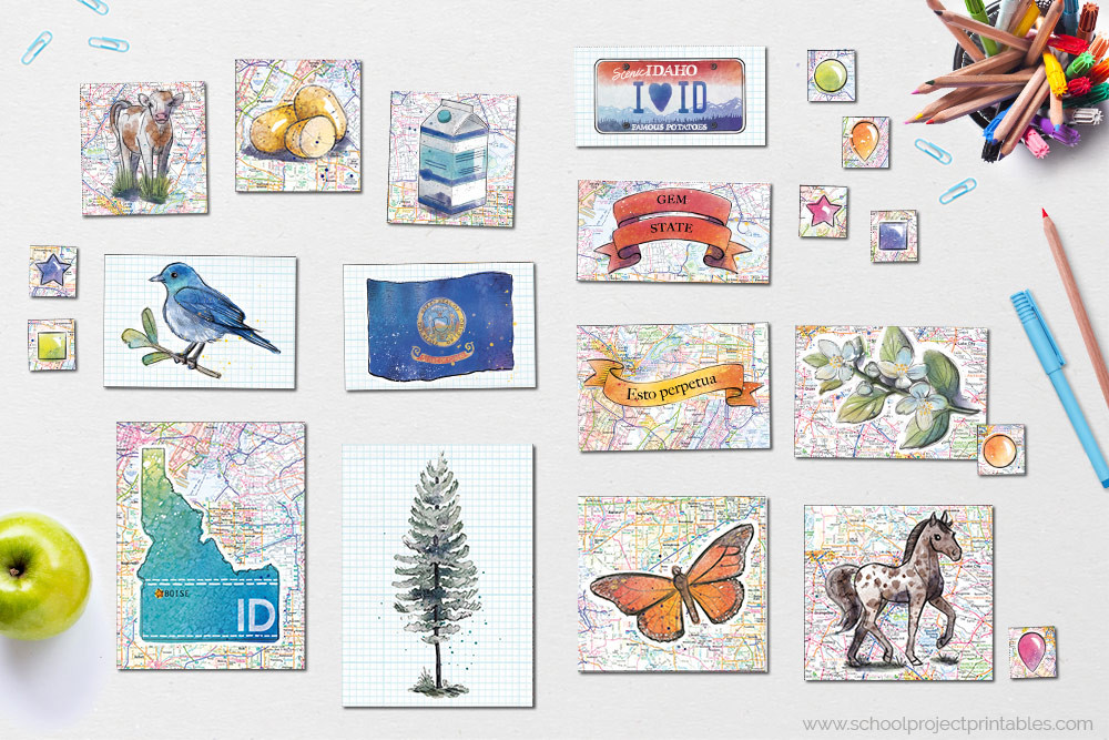 Idaho State Report Display Board Poster Project Kit - School Project ...