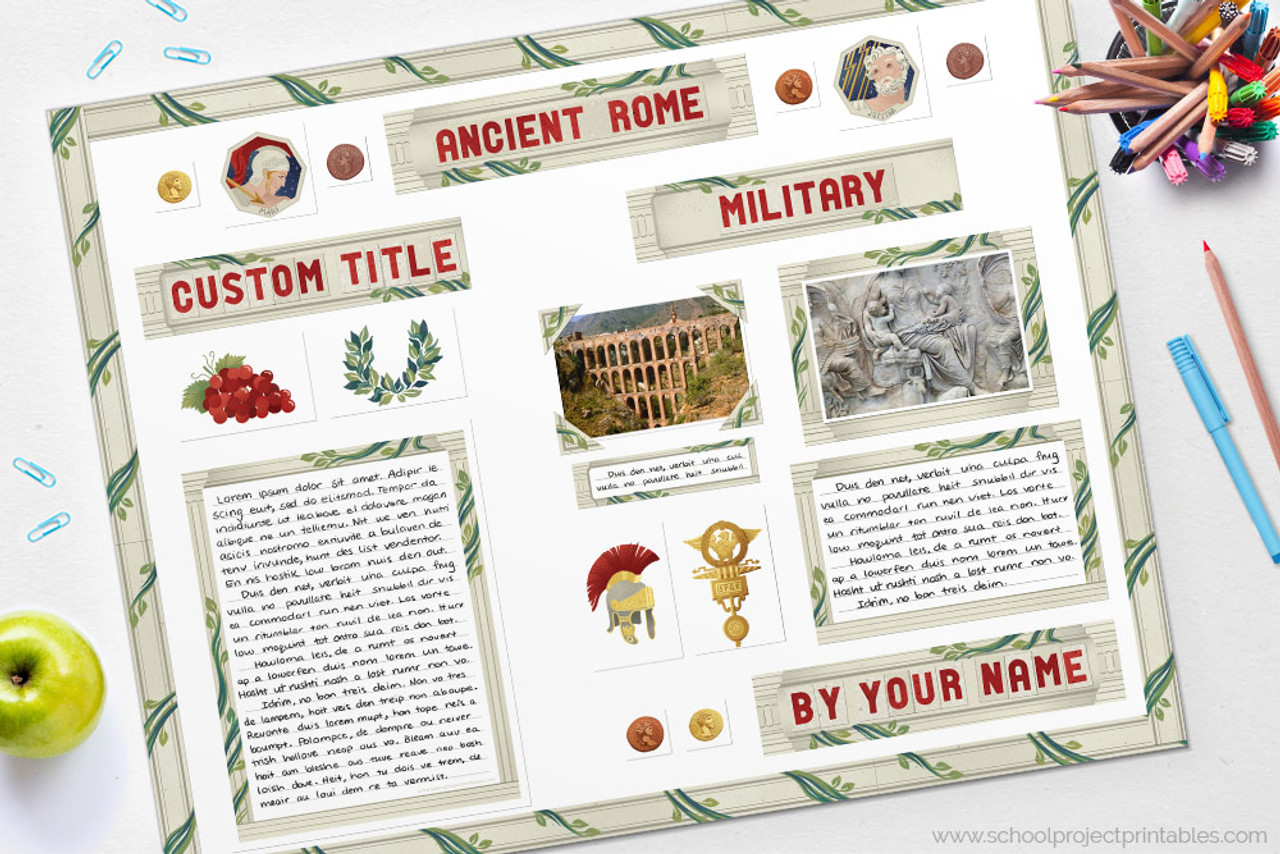 Ancient Rome Project Tutorial - School Project Printables