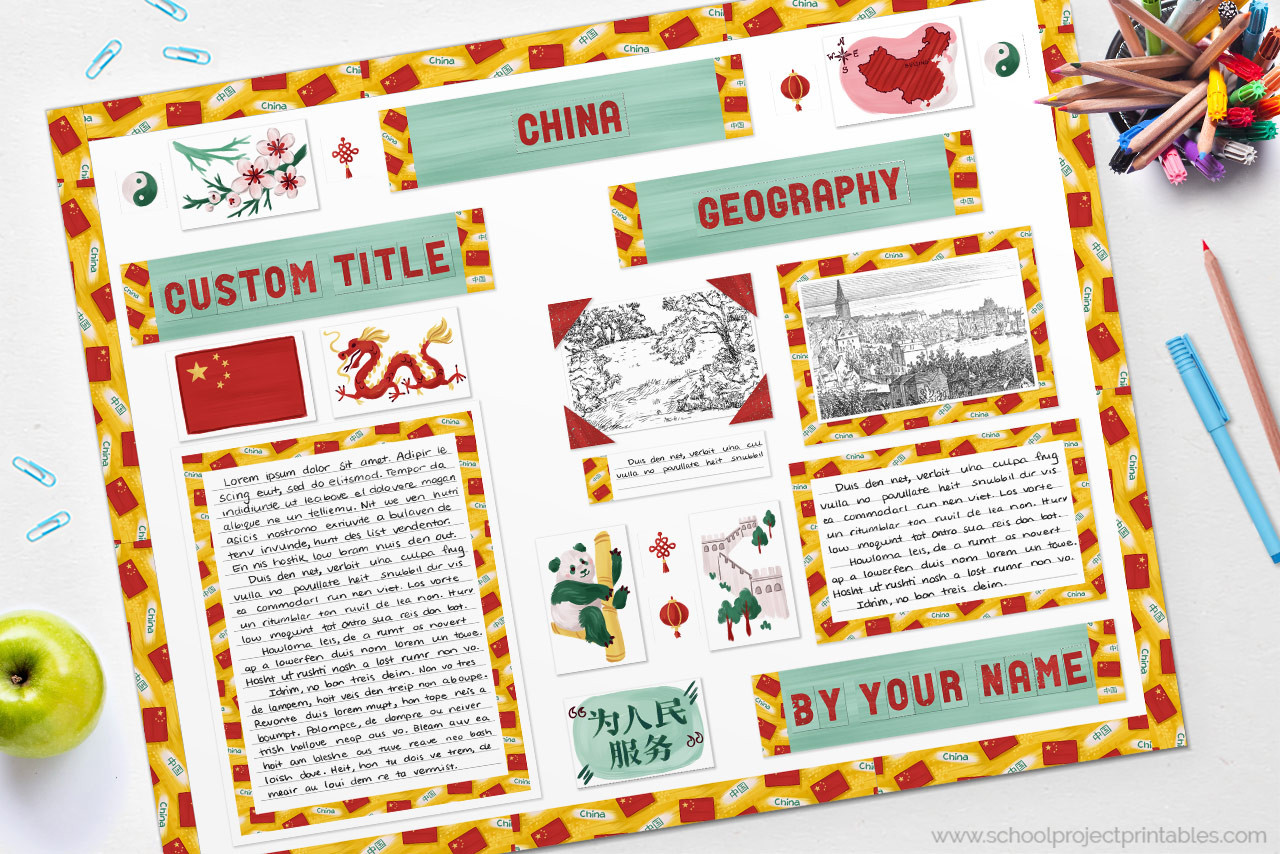 Modern China - How to Make a Display Board Poster Report (Tutorial ...