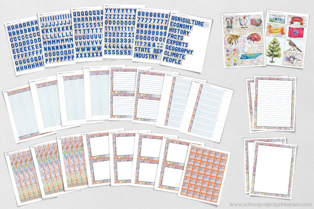 Tennessee State Report Display Board Poster Project Kit - School ...