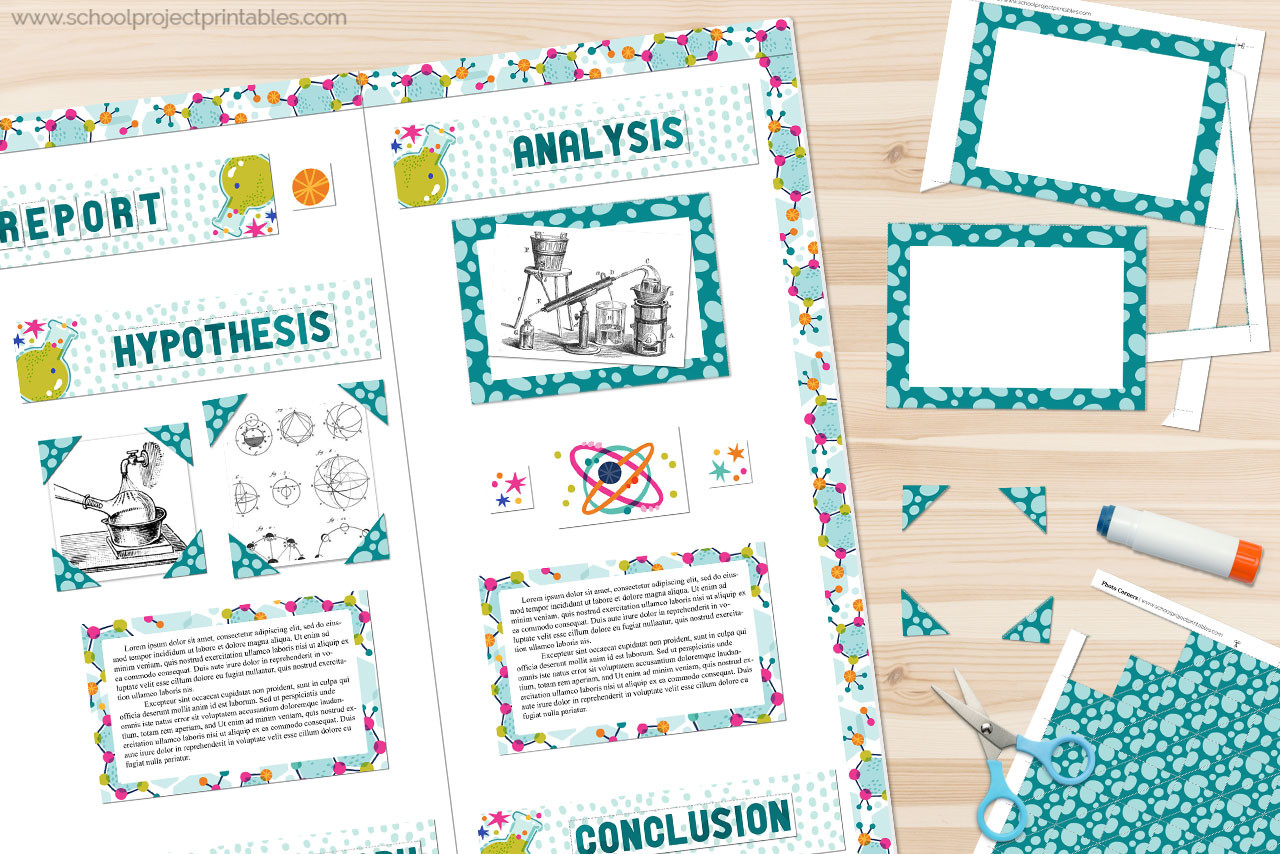 Chemistry Science Fair - Display Board Poster Project Kit - School ...
