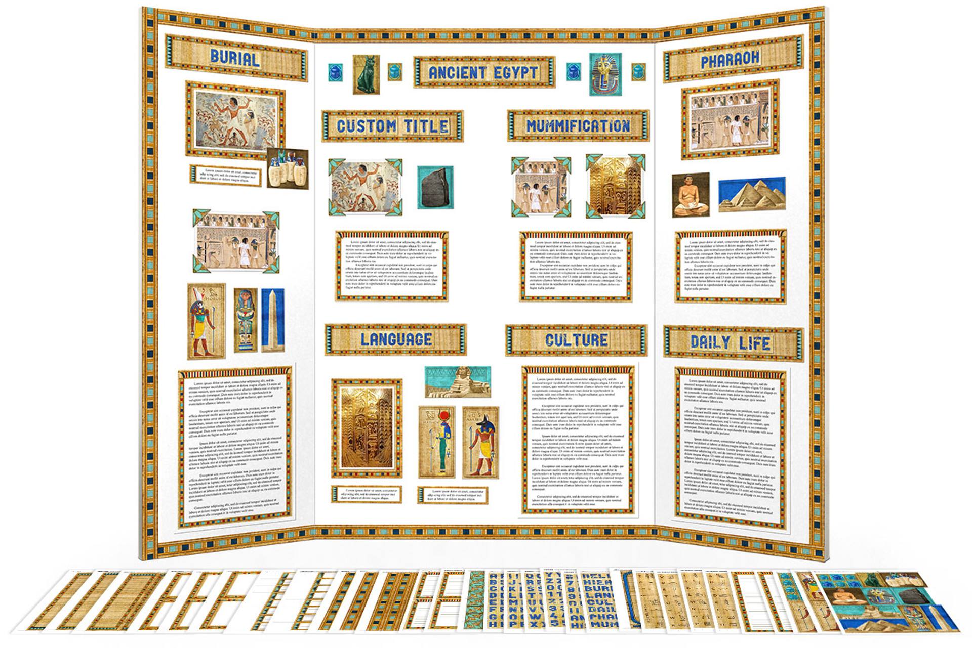 Ancient Egypt Project Display Board Poster Kit (Printable) - School ...