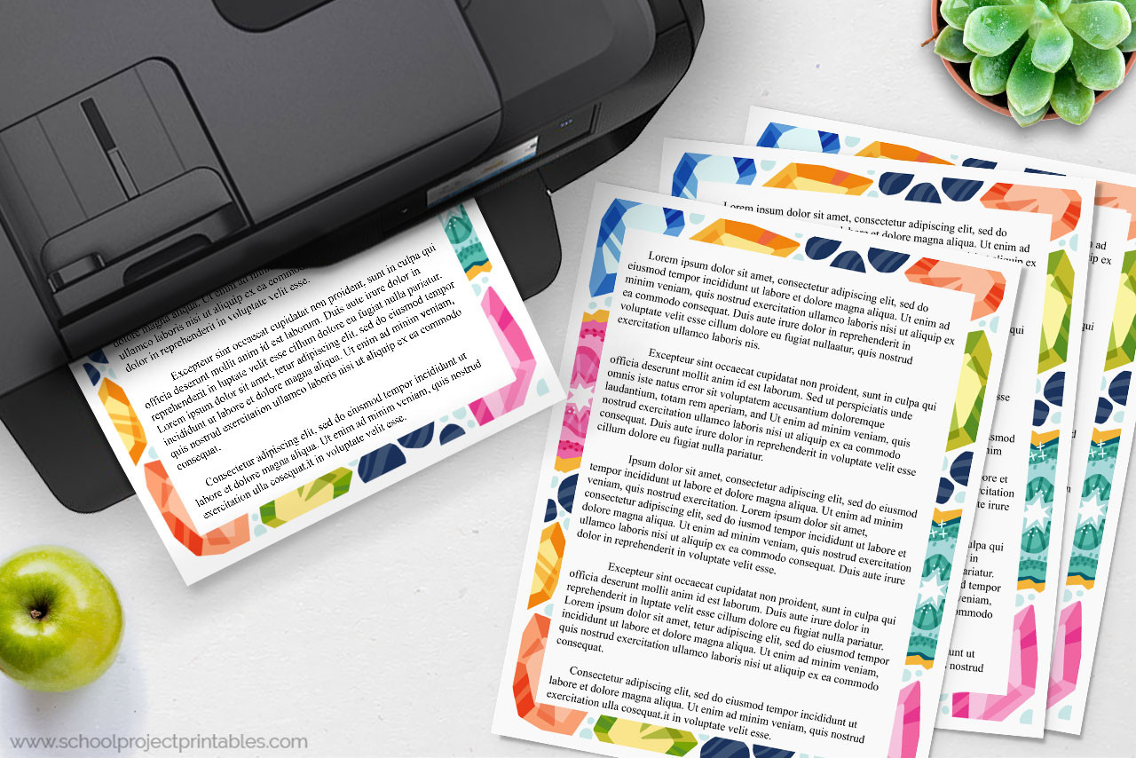 Geology Science Fair - Writing Template - Paper with Rock & Minerals ...