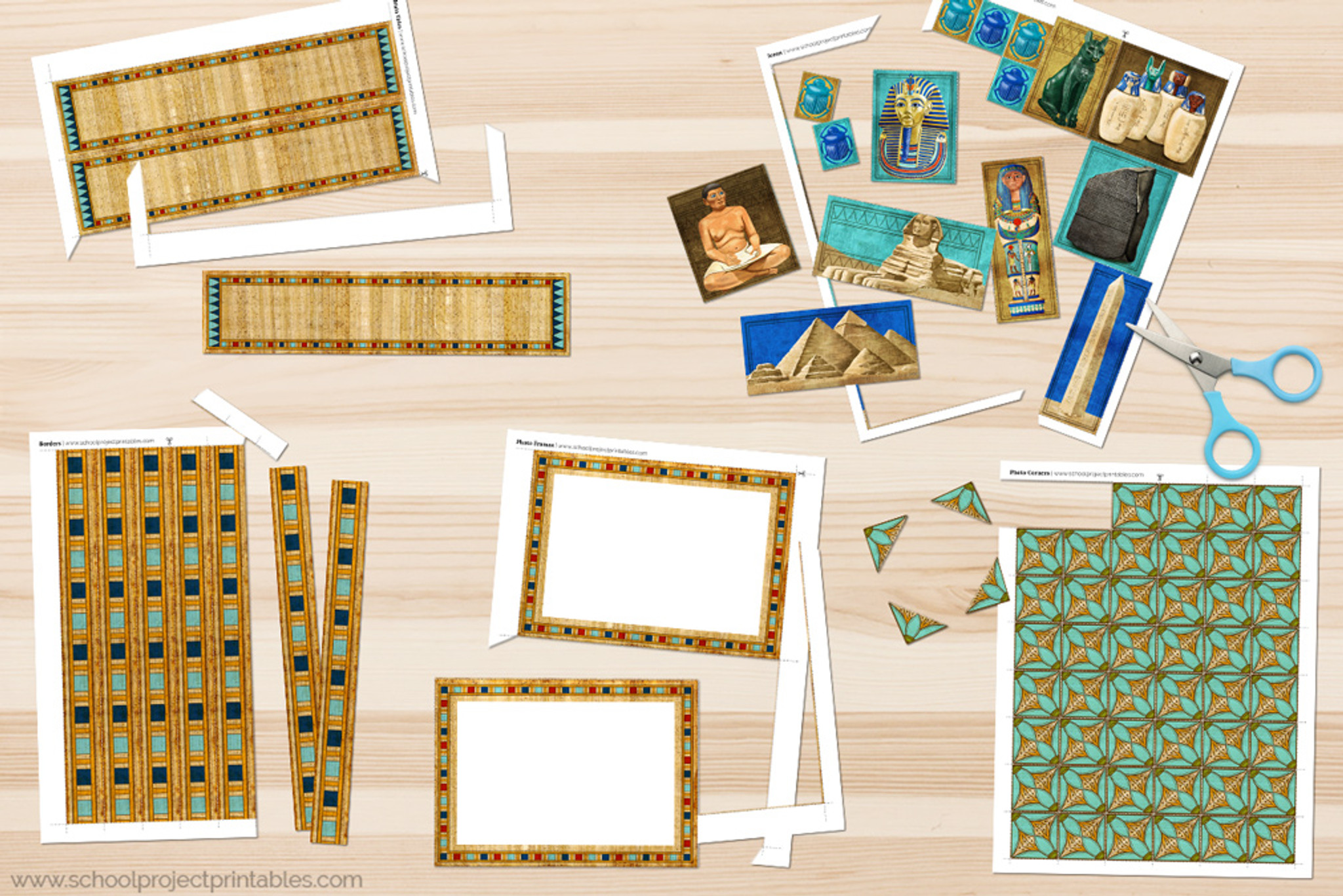 Ancient Egypt Project Display Board Poster Kit (Printable) - School ...
