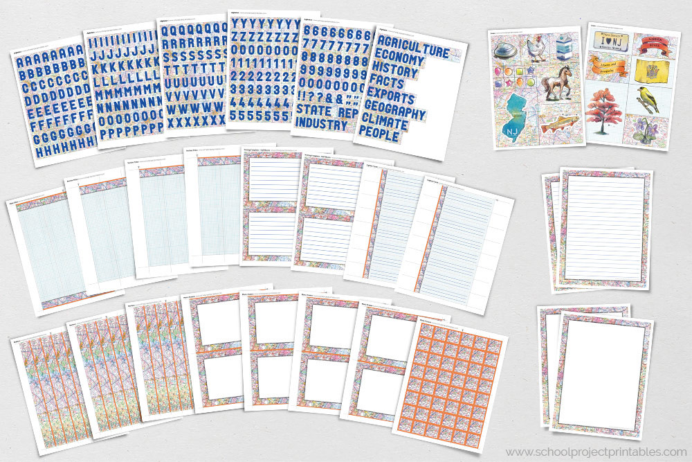 New Jersey State Report Display Board Poster Project Kit - School ...