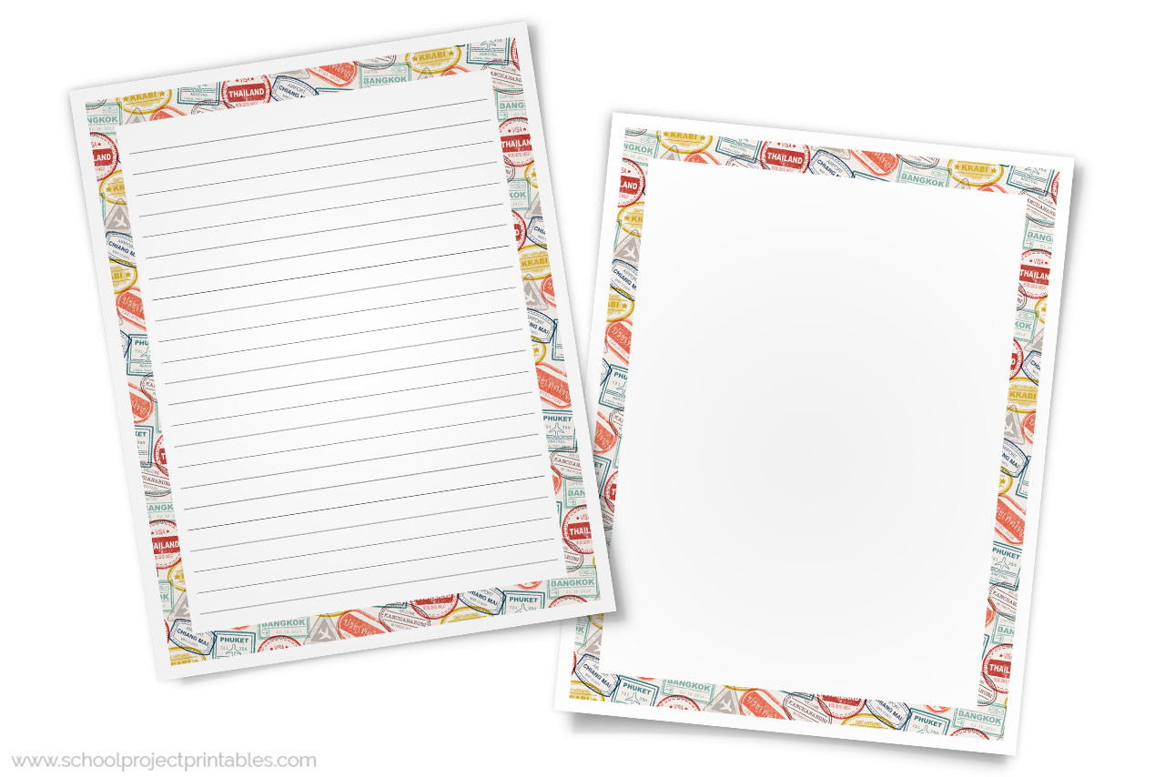 Thailand Display Board Poster Project Kit - School Project Printables