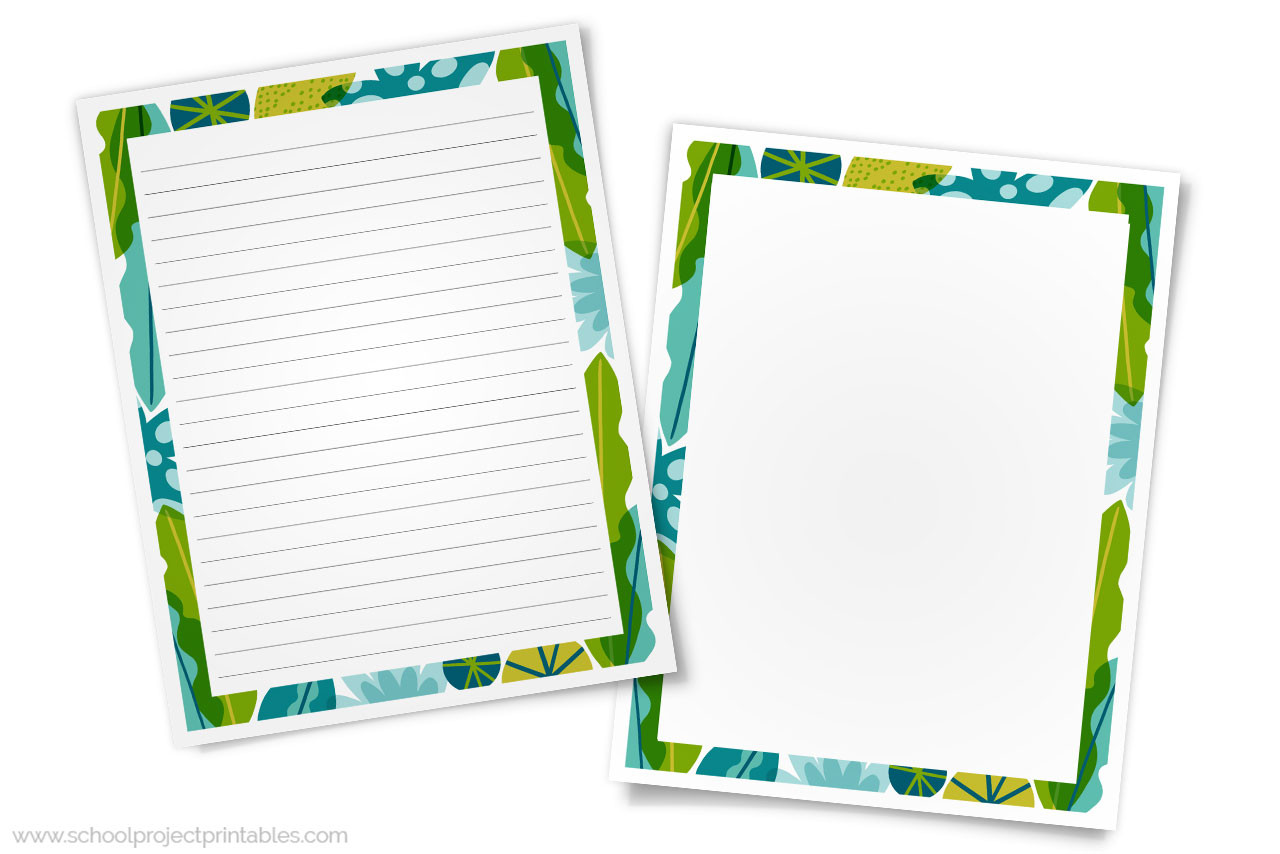 School Project Printables