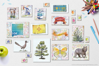 New Mexico State Report Display Board Poster Project Kit - School ...