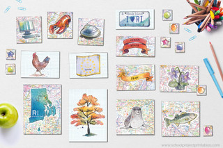 Rhode Island State Report Display Board Poster Project Kit - School ...