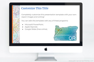 Oregon State PowerPoint Template Theme - School Project Printables