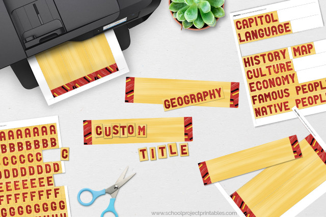 Germany Display Board Poster Project Kit - School Project Printables