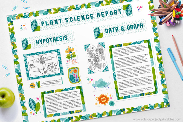 Plant Science Fair - Display Board Poster Project Kit - School Project ...