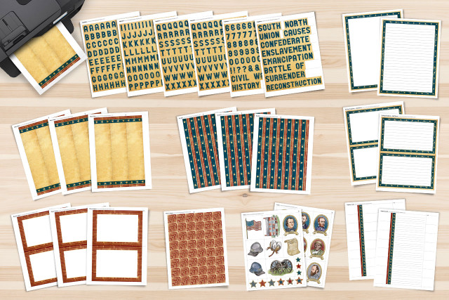 American Civil War Project Display Board Poster Kit (Printable ...