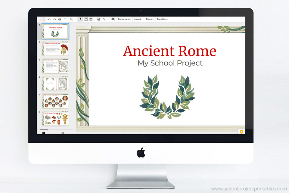 Ancient World - Ancient Rome - School Project Printables