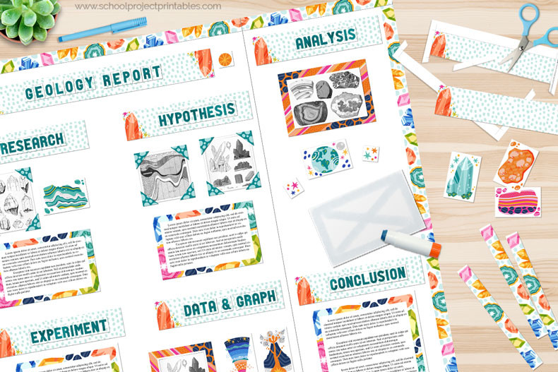 How to Make a Science Fair Display Board - For Geology Projects ...