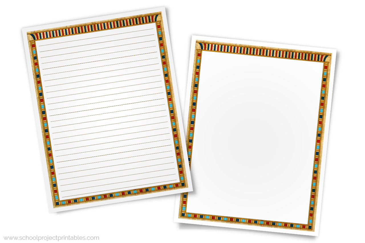 Egyptian Scroll Template