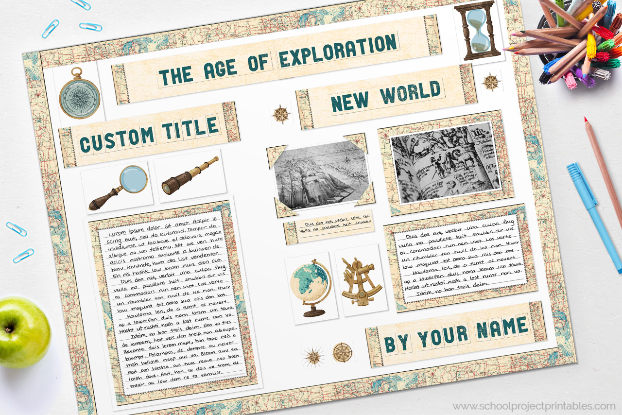 Age of Exploration - How to Make a Report Poster - School Project ...