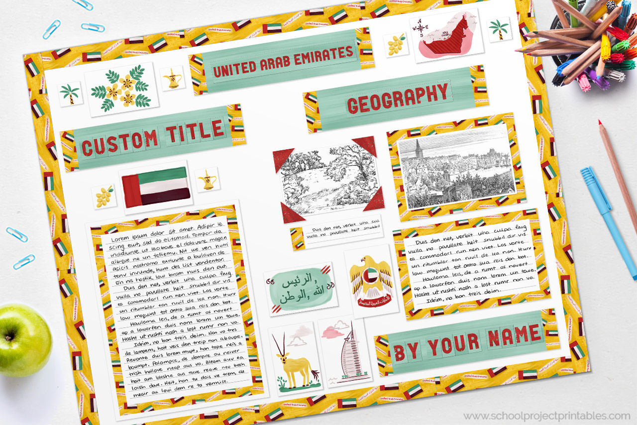 United Arab Emirates (UAE) - How to Make a Display Board Poster Report ...