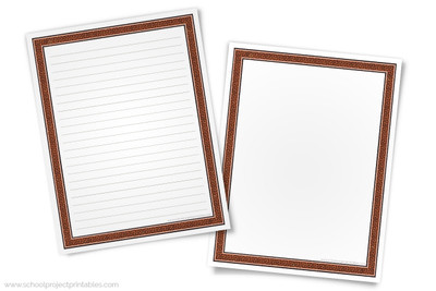 Ancient Greece Writing Templates - Paper with Greek Meander Border ...