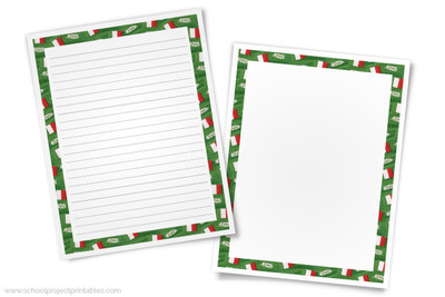 Italy Writing Templates - Paper with Italian Flag Border - School ...