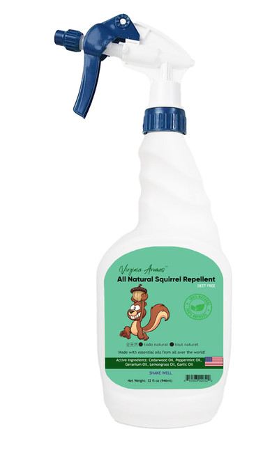 All Natural Squirrel Repellent (32 fl oz Ready-to-use spray) - WFMED