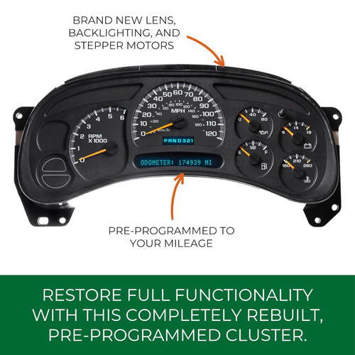 2003 - 2006 Silverado Instrument Cluster Exchange Service