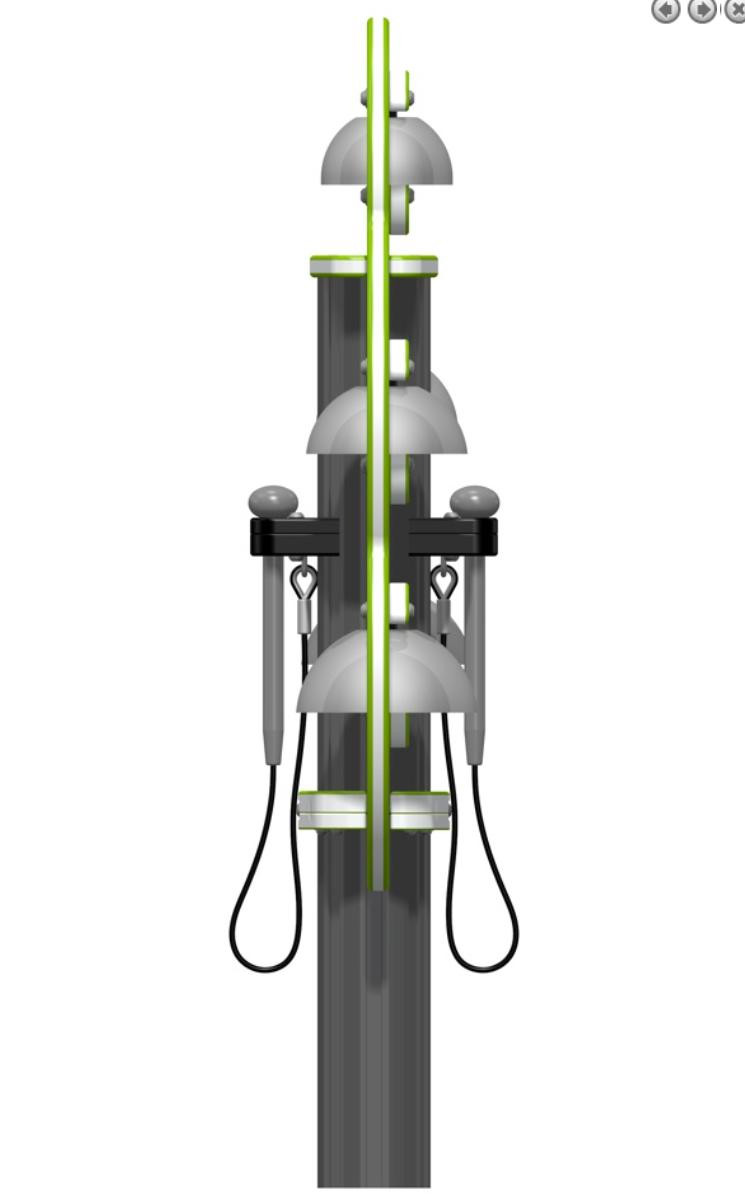 Genius Maker Outdoor Playground Musical 5 Bell Tree | Playground Music