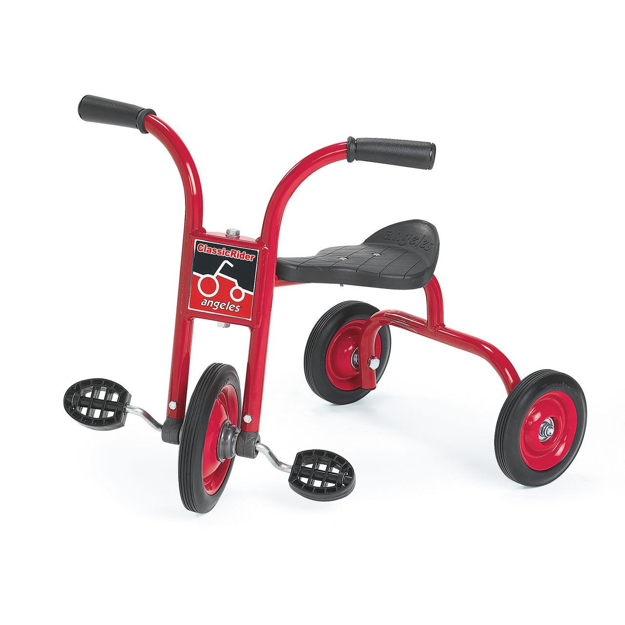 CLASSICRIDER 8" Pedal Pusher Toddler Trike - Red - Toddler Tricycle