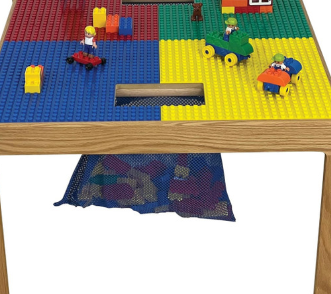 Fun Builder Wooden LEGO Table - 32" x 16" | Lego and Block Tables