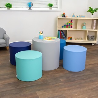 Kids Pouf Ottomans - Soft, Versatile Seating for Play Spaces