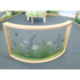 Toddler Divider Panel 24"H - Curved Classroom Partition