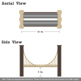 Wooden Train Bridges - Elevated Track Pieces for Train Play