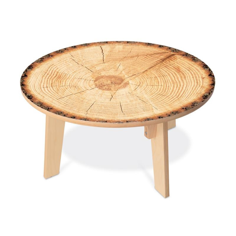 Nature View Live Edge Round Table 18" H | Children's Round Tables