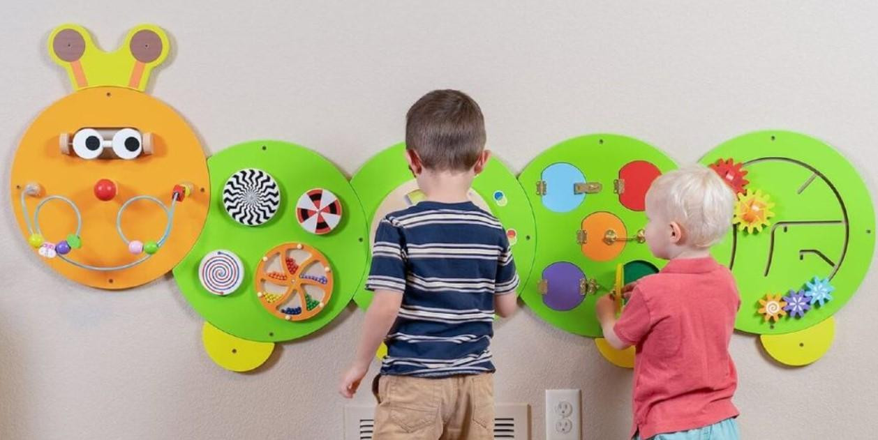 Push Along Train Rail Wall Activity Toy | Wall Activity Toys