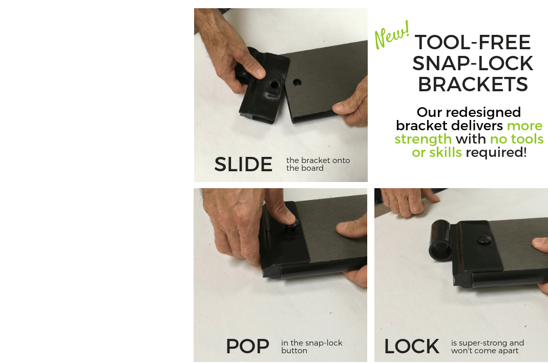 Weathered Wood 2" Profile Stacking Joint (2 Pack)