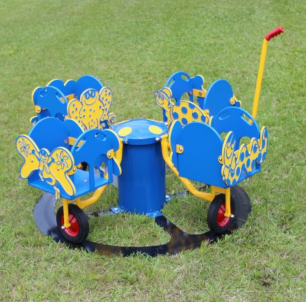 Infinity Cycle 5 Seat Carousel with Pedal Track | Playground Carousels