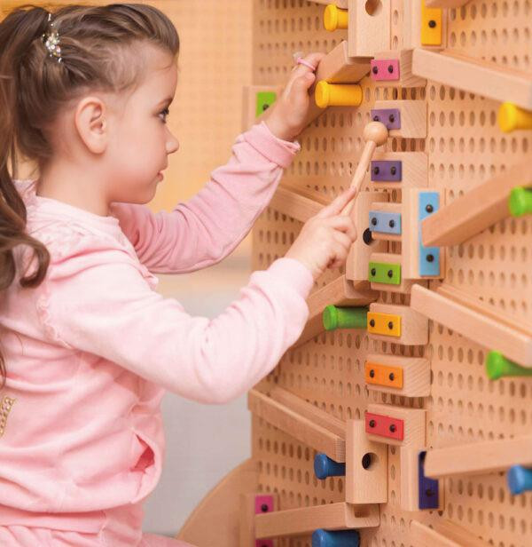 Kidworx Turbo Trax Raceway Wall Ball Run – Build, Race & Explore STEM ...