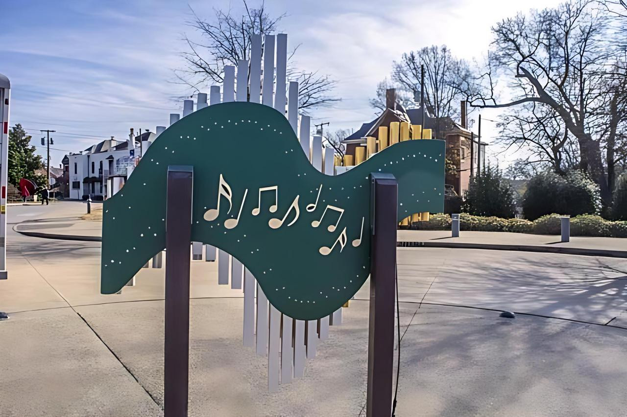 Pagoda Bells Outdoor Chime Sculpture | Outdoor Musical Instruments