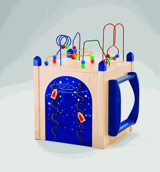 Play Panel Activity Cube for Kids Play Areas - Toddler Play Cube