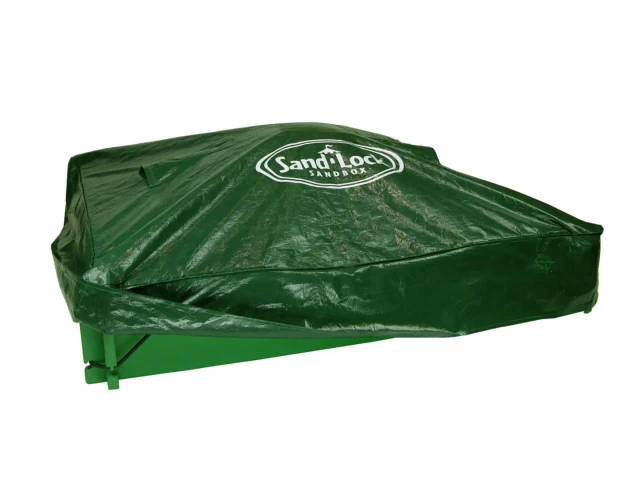 SandLock Sandbox Vented Vinyl Cover 5' x 5' - Protective Sandbox Cover