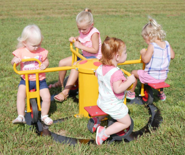 Mini Merry Go Cycle - Spinning Playground Equipment