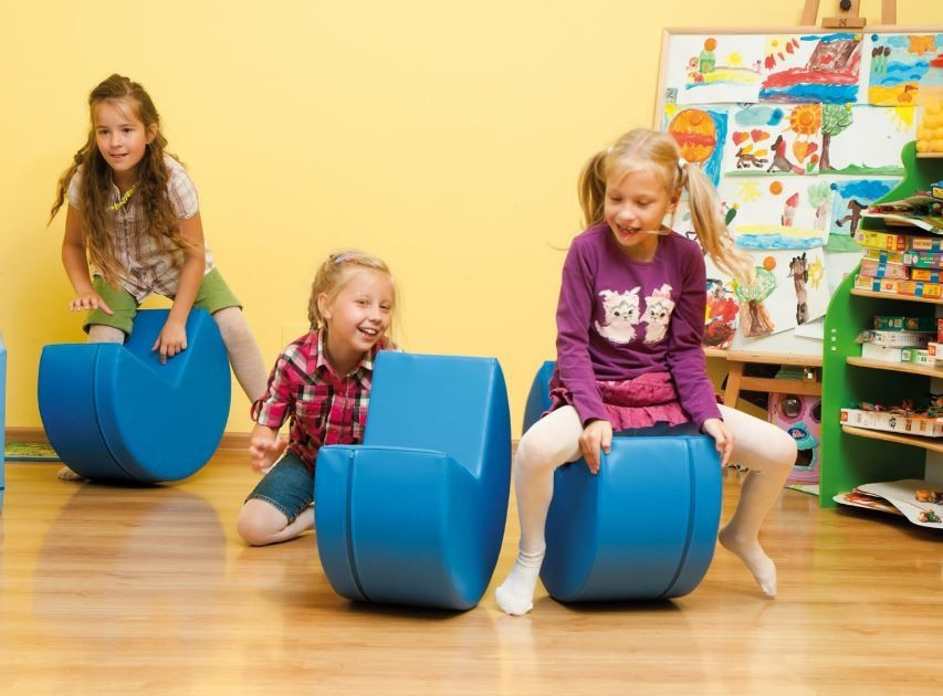 Blue Pac Man Seating Set | Children Soft Seating Areas