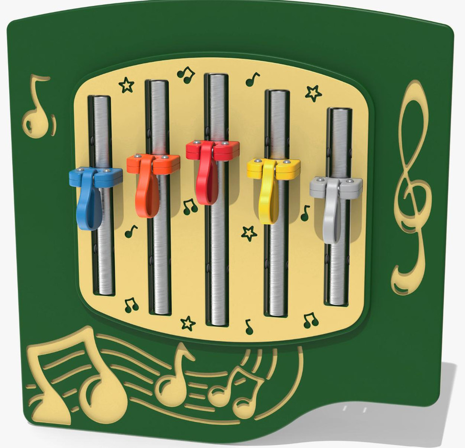 Tall Tube Chimes Outdoor Music Panel - Playground Music
