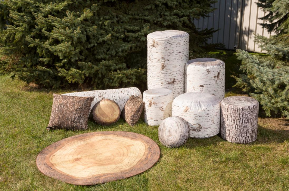 Woodsmen Naturescape Mini Tree Trunk Stool | Nature Soft Furniture