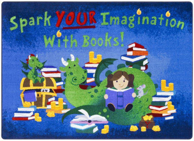Reading Cave Carpet for Kids - Classroom Area Carpet