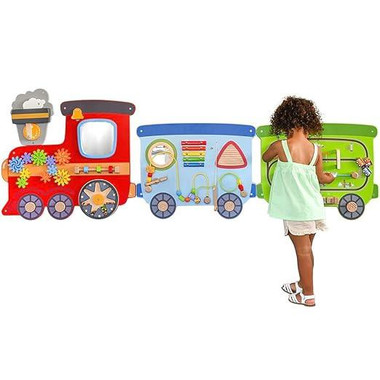 Train Montessori Wall Activity Boards - Train Sensory Wall Panel