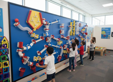 MagWiz Kinetics Large Ball Run Wall - Magnetic STEM Panel