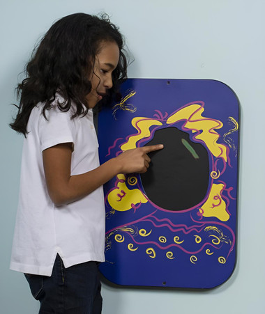 Playsa Face Girl Heat‑Sensitive Wall Panel | Heat Sensitive Wall Toys